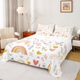 Castle Fairy Preppy Kids Teens Cartoon Rainbow Queen Sheet Sets,Kawaii ...