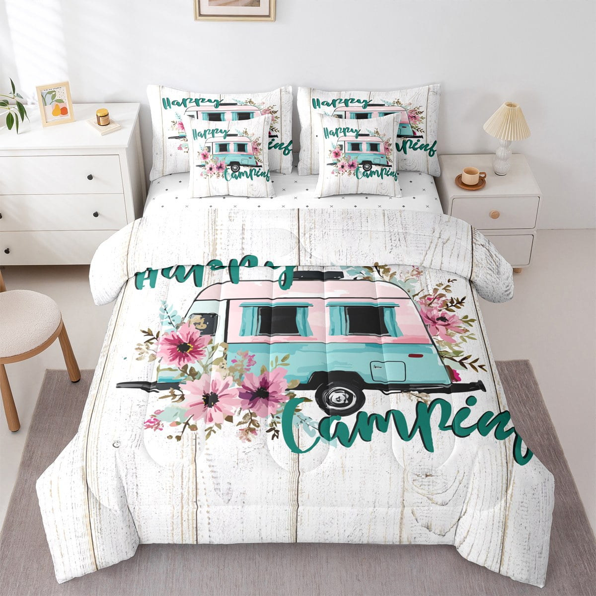 Castle Fairy RV Car 7pcs Bedding Comforter Set for Teenagers,Happy ...