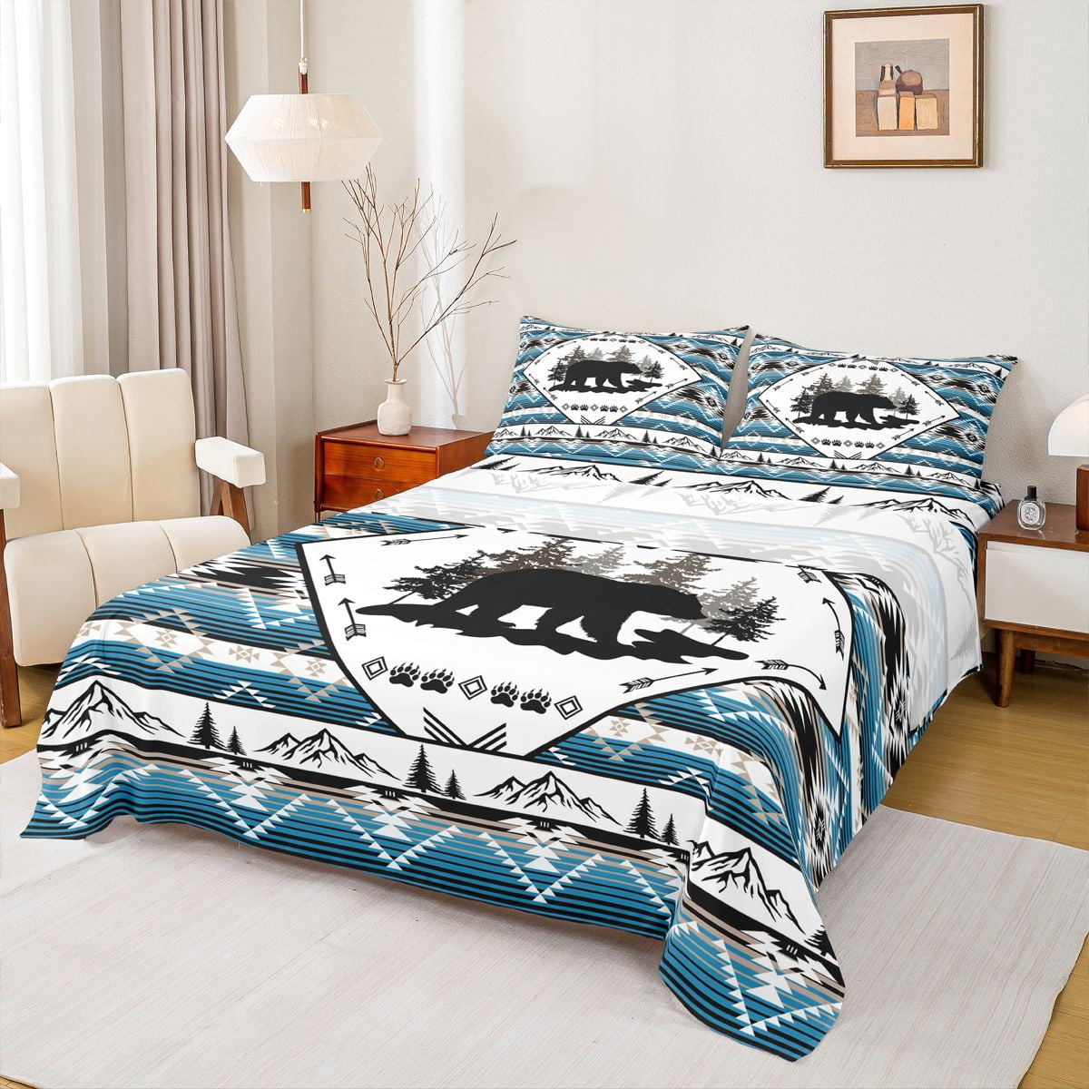 Castle Fairy Safari Bear 4 Pieces Queen Sheet Sets for Teens Adults ...