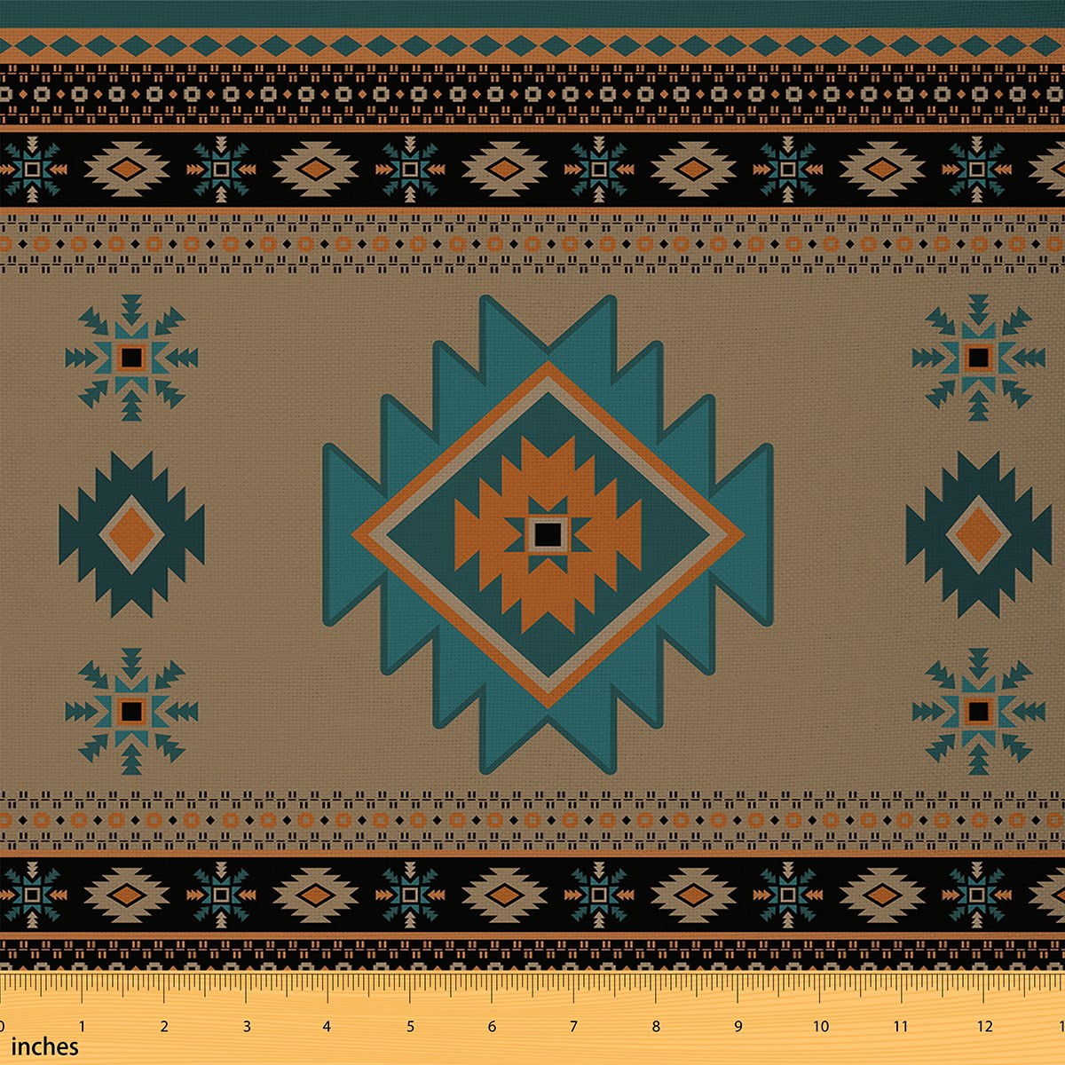 Castle Fairy Southwestern Aztec Fabric by the Yard 2 Yard,Bohemian ...