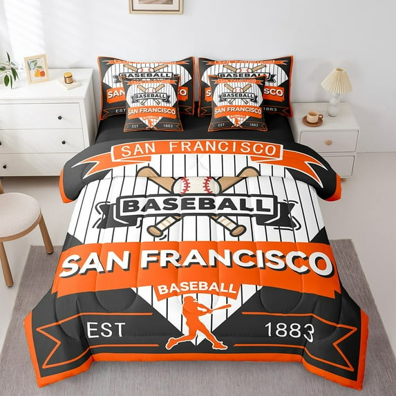 Castle Fairy Sport Baseball Boy Bedding Comforter Set,Ball Gamer Queen ...