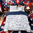 Castle Fairy Sport Baseball Duvet Cover King, Ball Game King Bedding ...