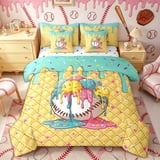Castle Fairy Sport Baseball King Bedding 7pcs, Ice Cream Drip King Bed ...