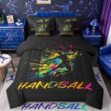 Castle Fairy Sport Handball Full Size Bedding Sets 7 Pieces, Watercolor ...