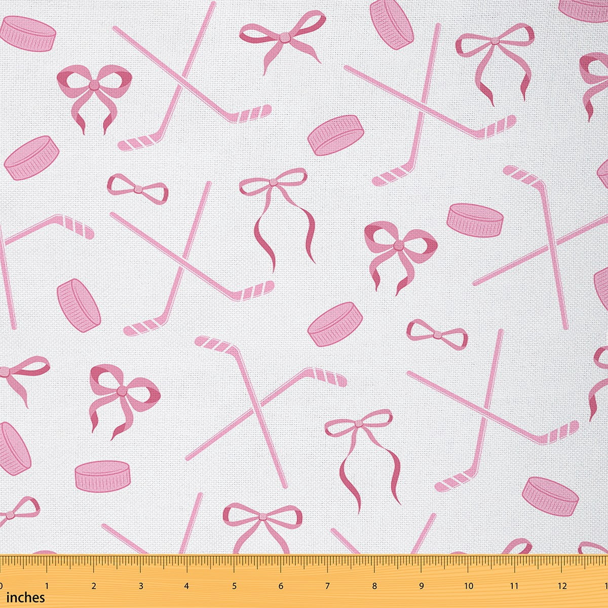 Castle Fairy Sport Ice Hockey Fabric by the Yard 3 Yards for Teens,Pink ...