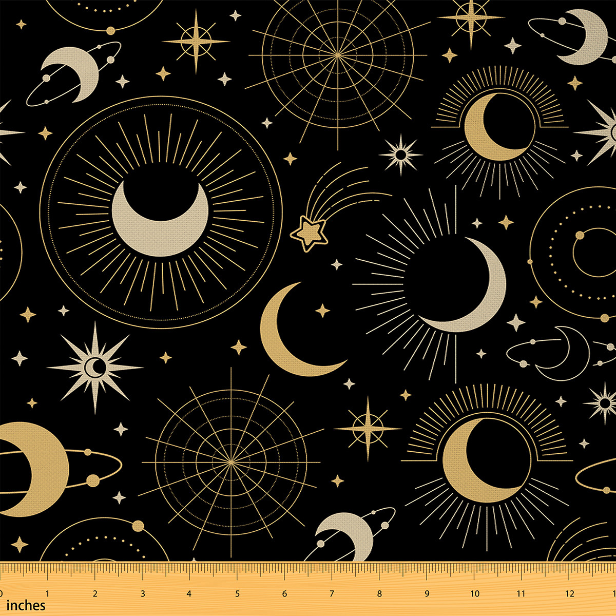 Castle Fairy Starry Sky Fabric by the Yard 1 Yard,Bohemian Theme Home ...