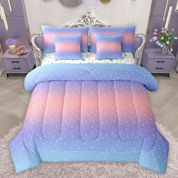 Castle Fairy Starry Sky Girl Boy Bedding Comforter Set 7pcs,Universe ...