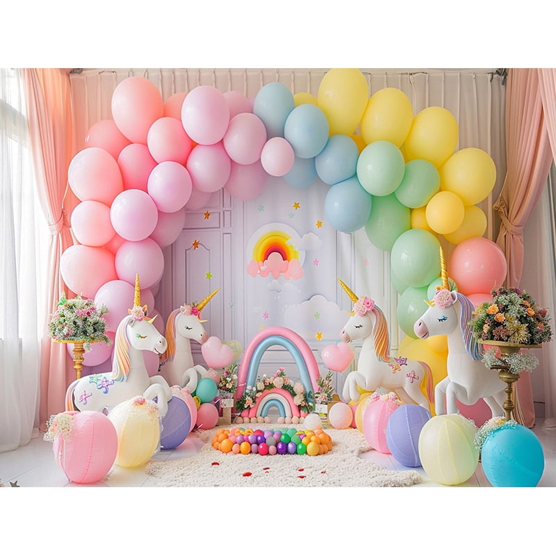 Castle Fairy Tale Candy Balloons Arch Photography Backdrops Props ...