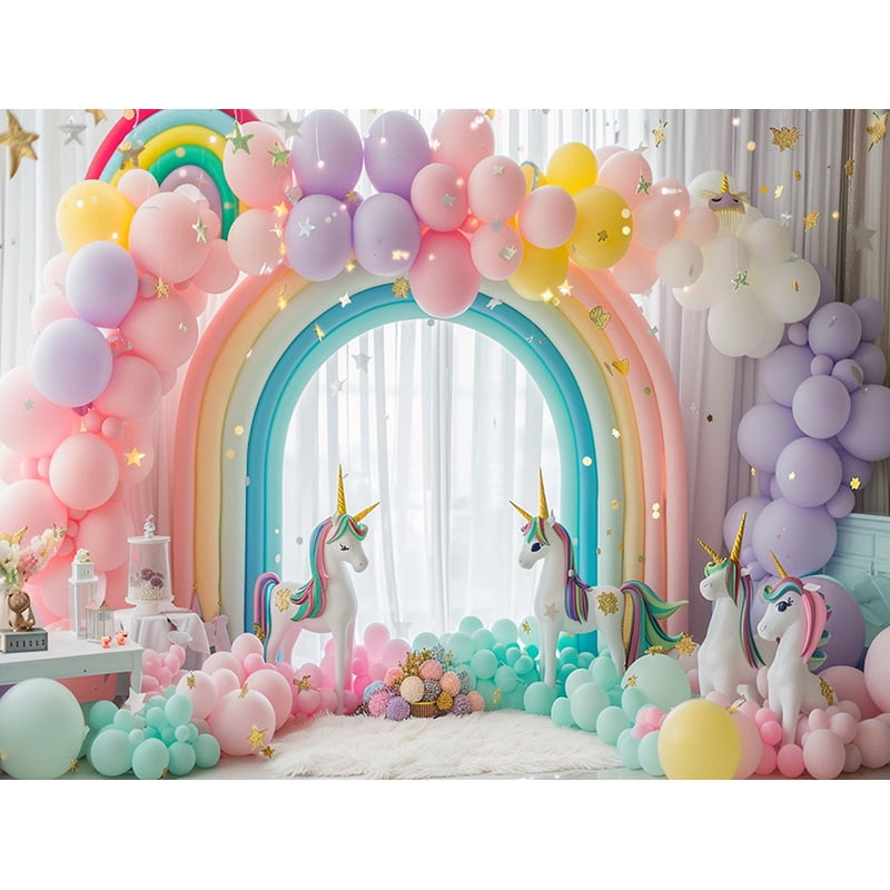 Castle Fairy Tale Candy Balloons Arch Photography Backdrops Props ...