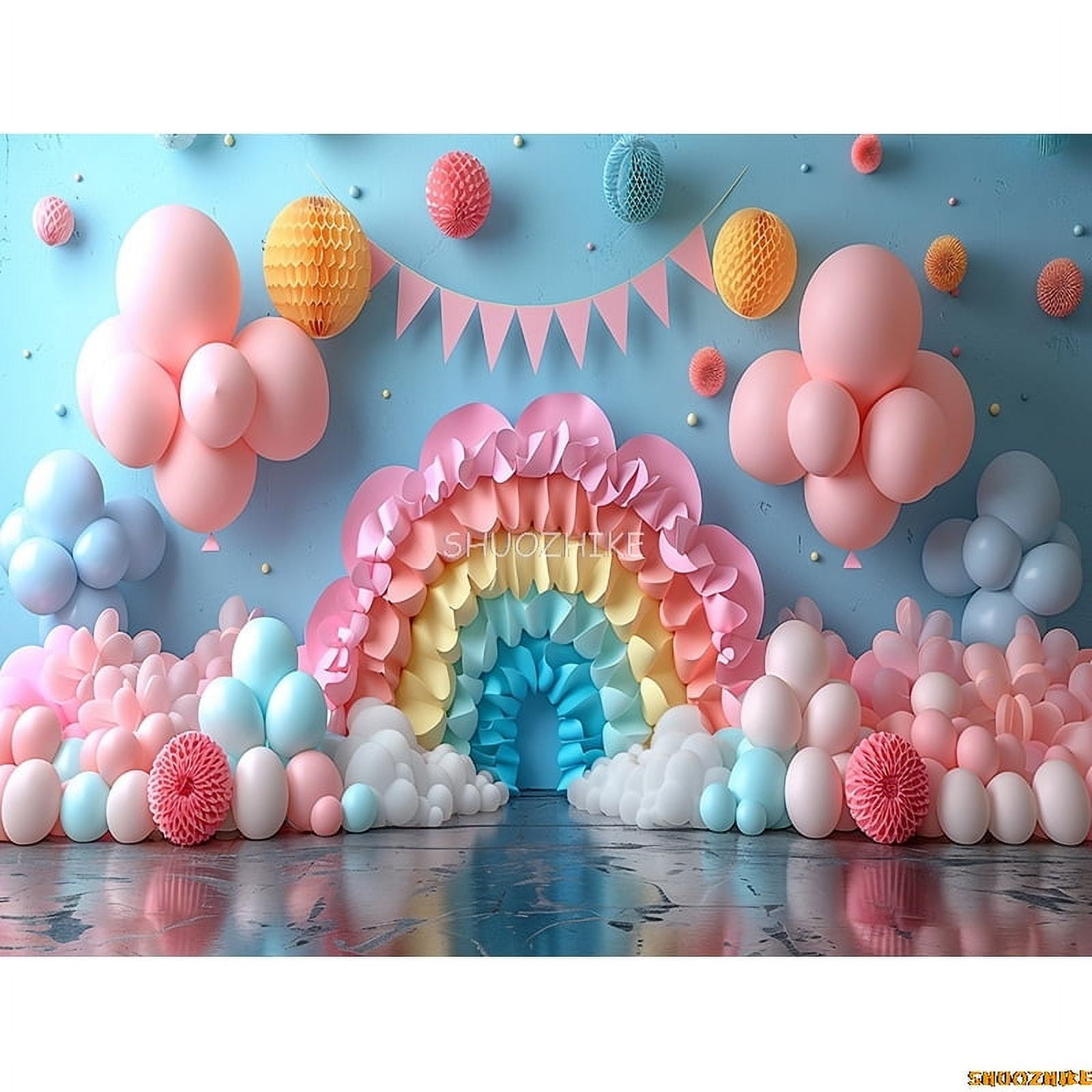 Castle Fairy Tale Candy Balloons Arch Photography Backdrops Props ...