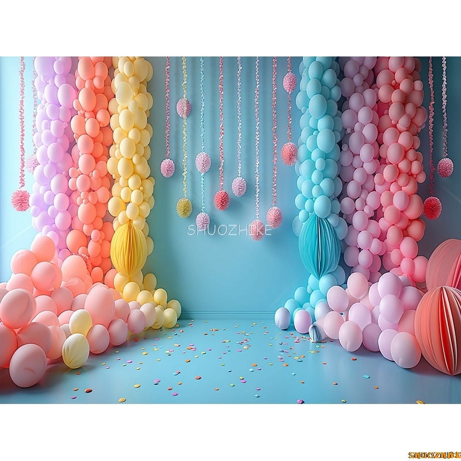 Castle Fairy Tale Candy Balloons Arch Photography Backdrops Props ...