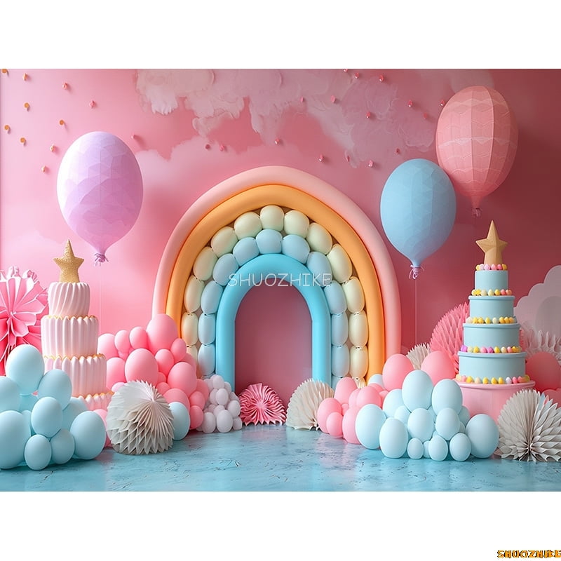 Castle Fairy Tale Candy Balloons Arch Photography Backdrops Props ...