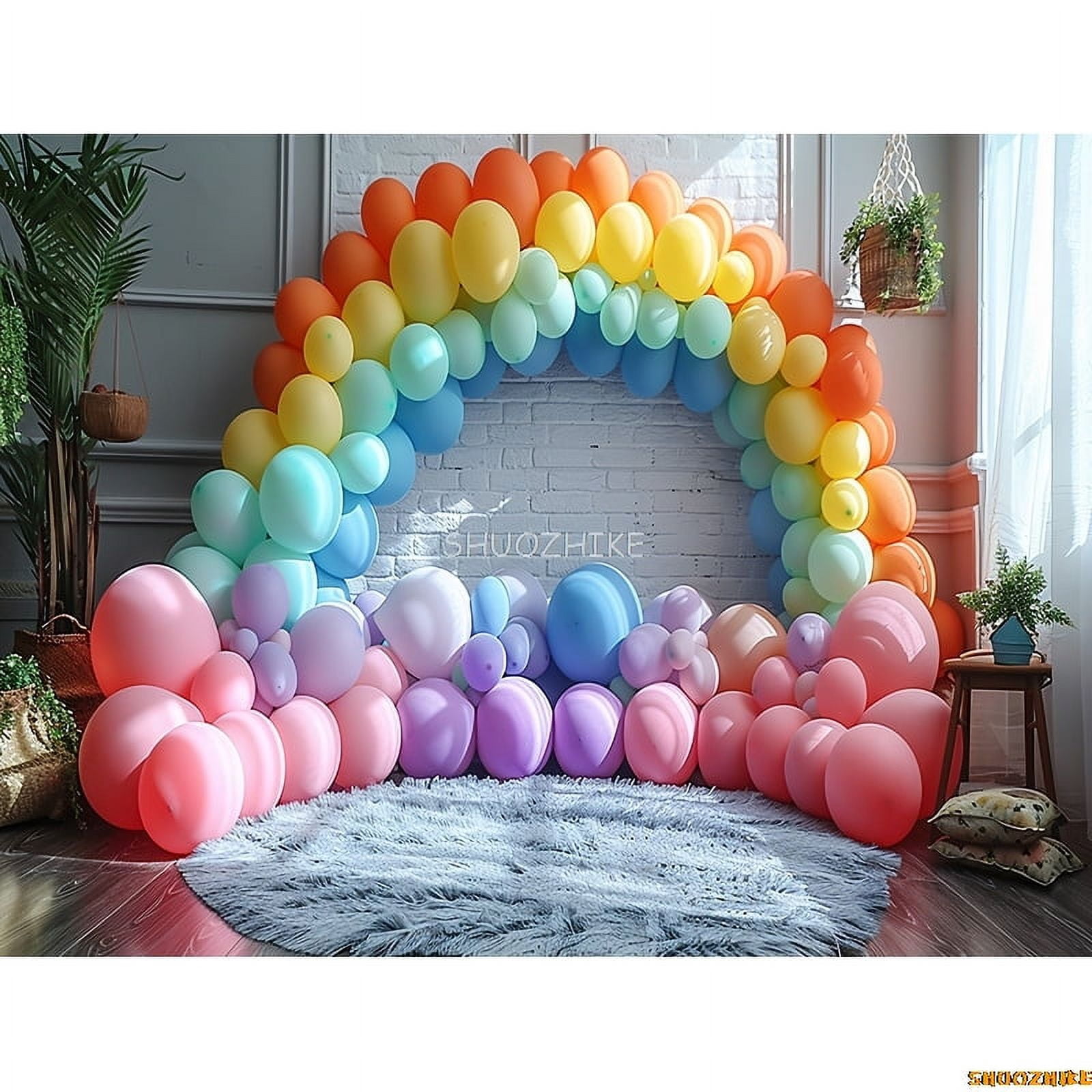 Castle Fairy Tale Candy Balloons Arch Photography Backdrops Props ...