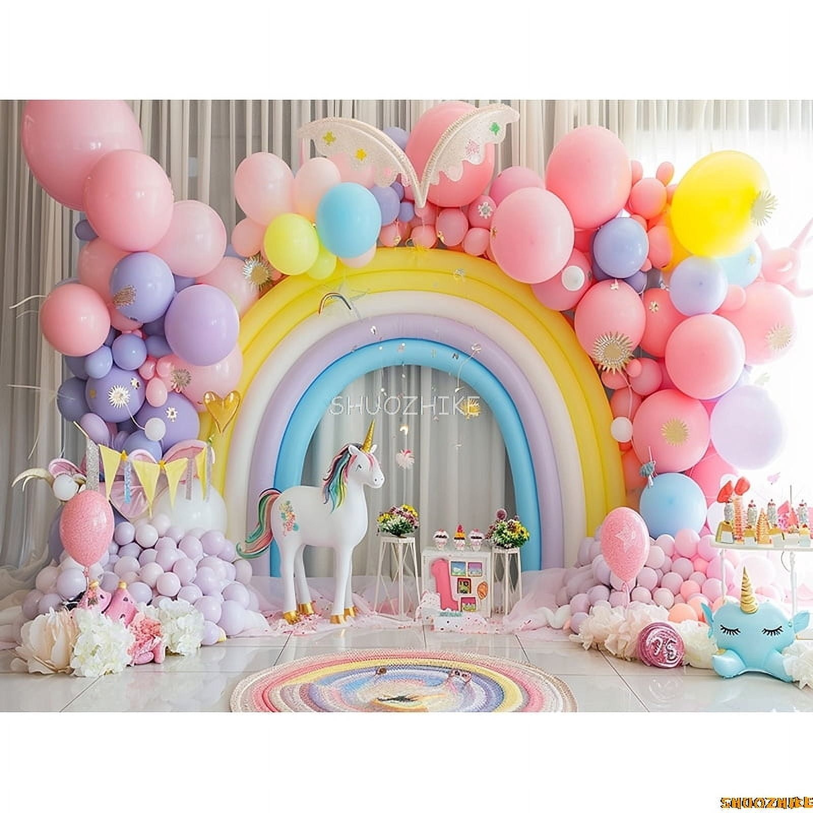 Castle Fairy Tale Candy Balloons Arch Photography Backdrops Props ...