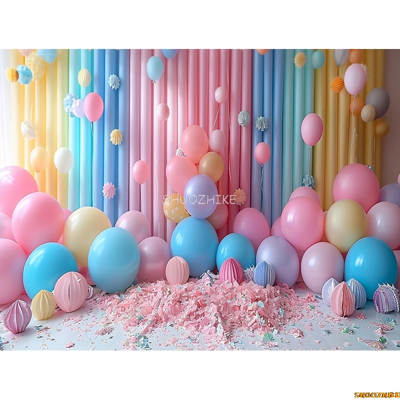 Castle Fairy Tale Candy Balloons Arch Photography Backdrops Props ...