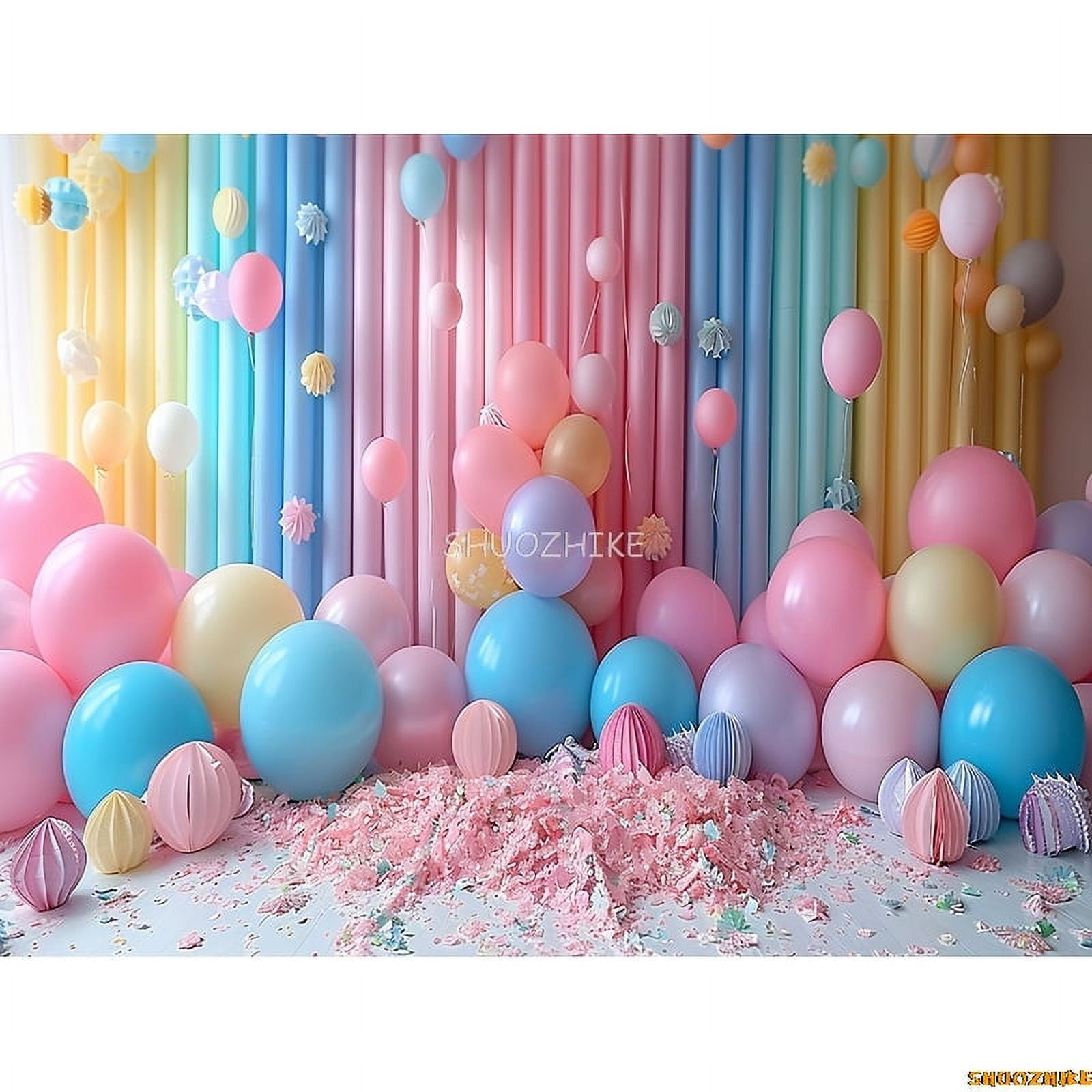 Castle Fairy Tale Candy Balloons Arch Photography Backdrops Props ...