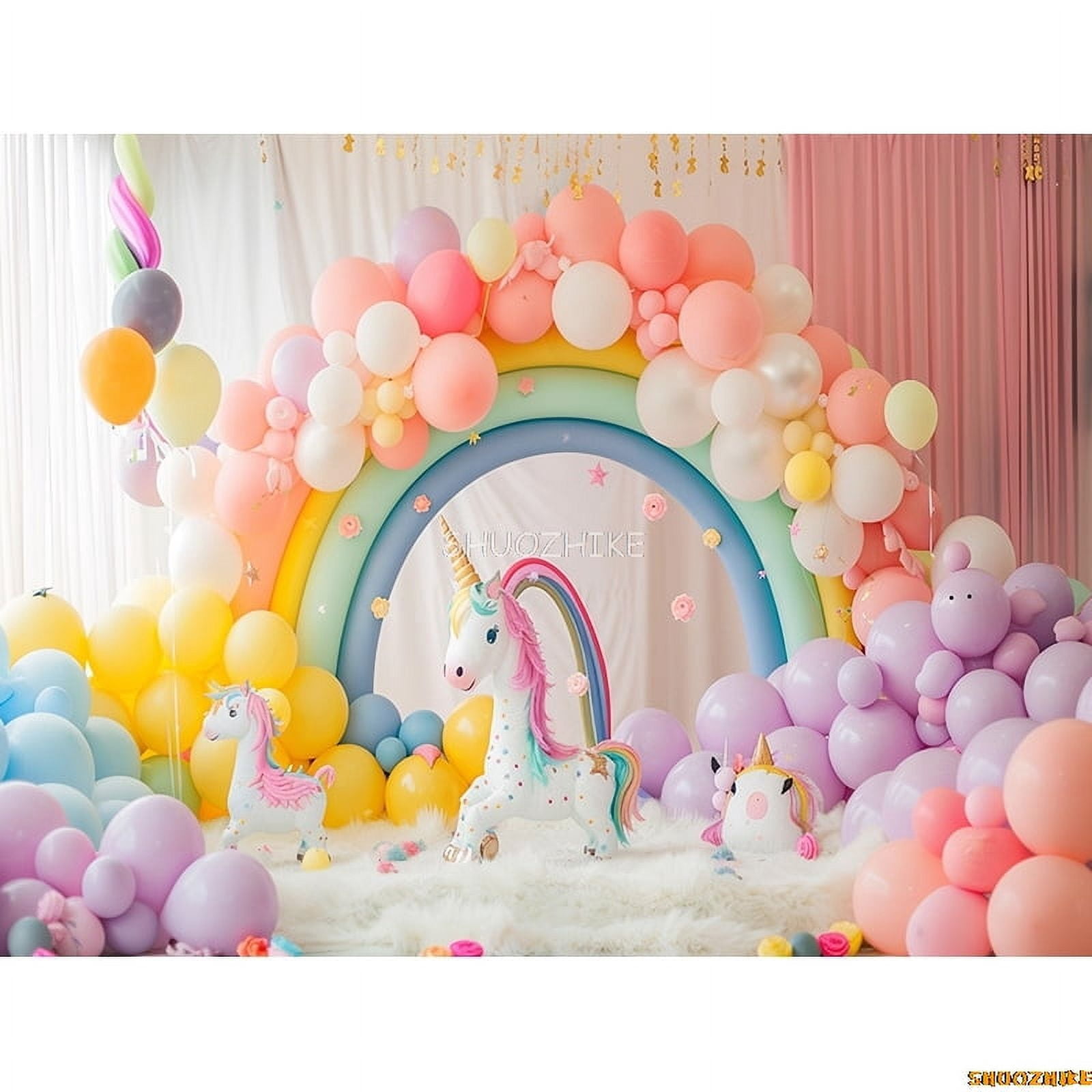 Castle Fairy Tale Candy Balloons Arch Photography Backdrops Props ...
