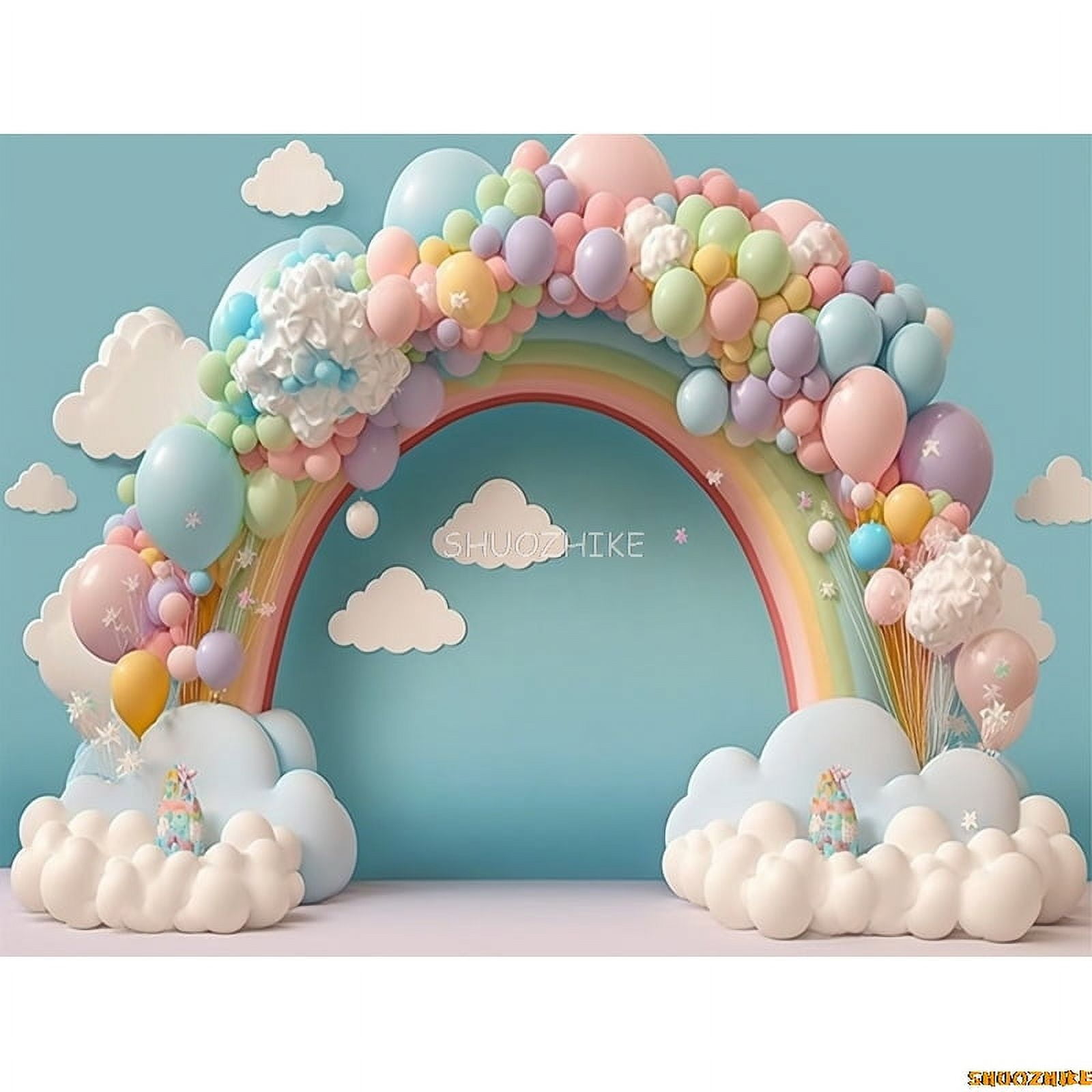 Castle Fairy Tale Candy Balloons Arch Photography Backdrops Props ...