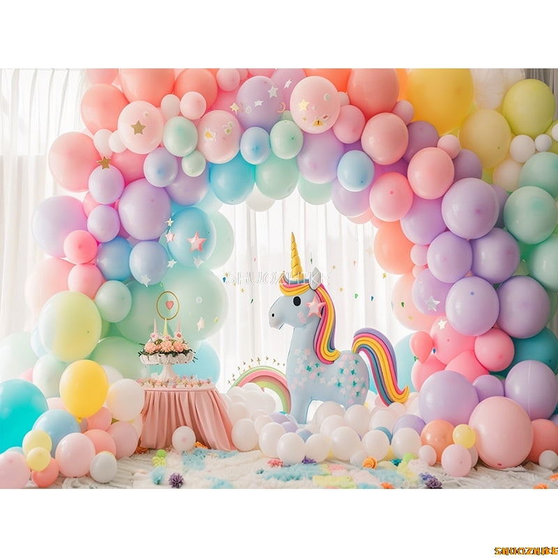 Castle Fairy Tale Candy Balloons Arch Photography Backdrops Props ...