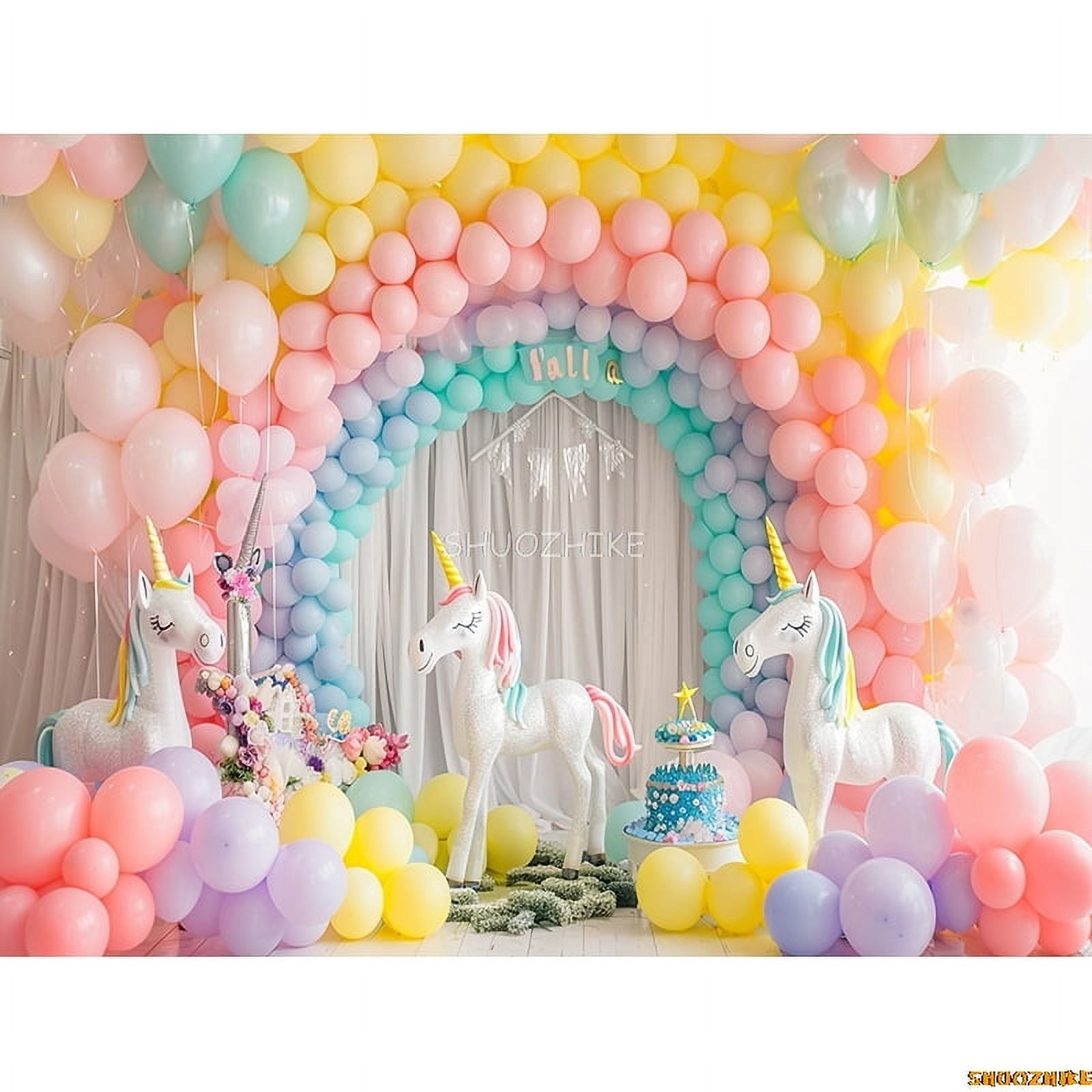 Castle Fairy Tale Candy Balloons Arch Photography Backdrops Props ...