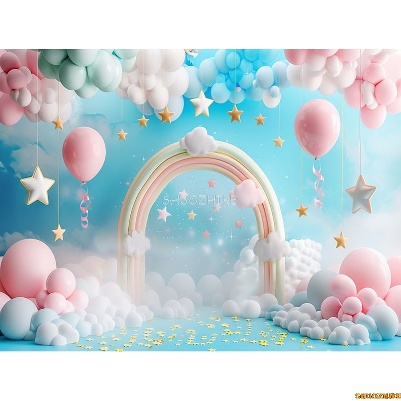 Castle Fairy Tale Candy Balloons Arch Photography Backdrops Props ...