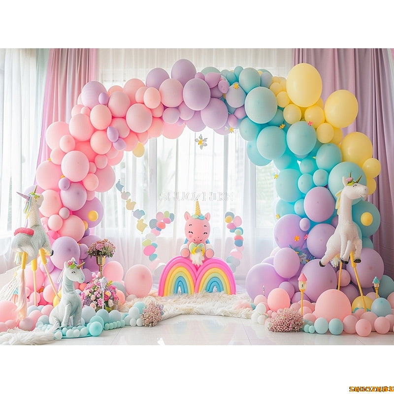 Castle Fairy Tale Candy Balloons Arch Photography Backdrops Props ...