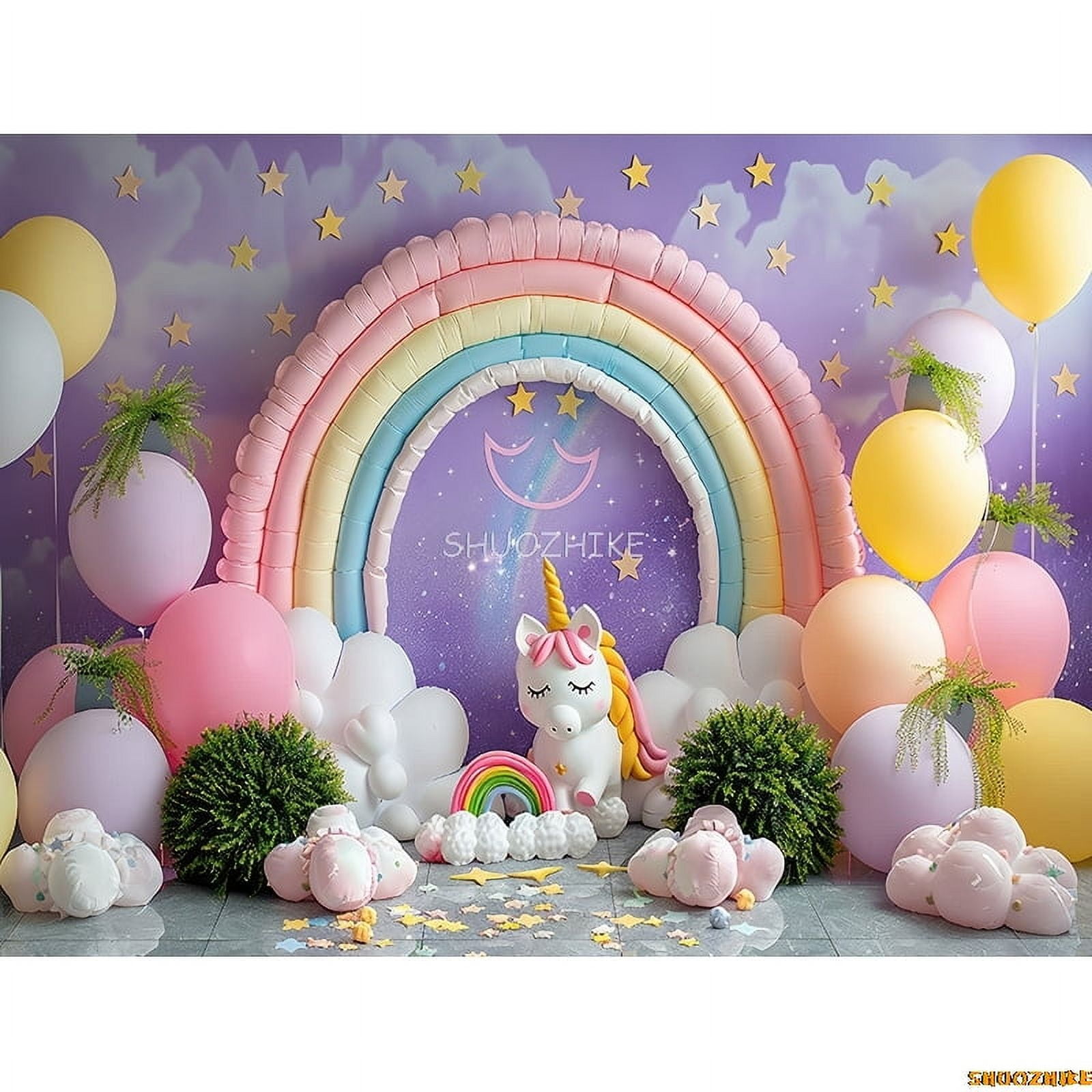 Castle Fairy Tale Candy Balloons Arch Photography Backdrops Props ...