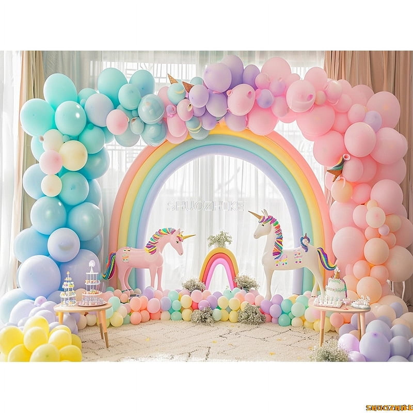 Castle Fairy Tale Candy Balloons Arch Photography Backdrops Props ...