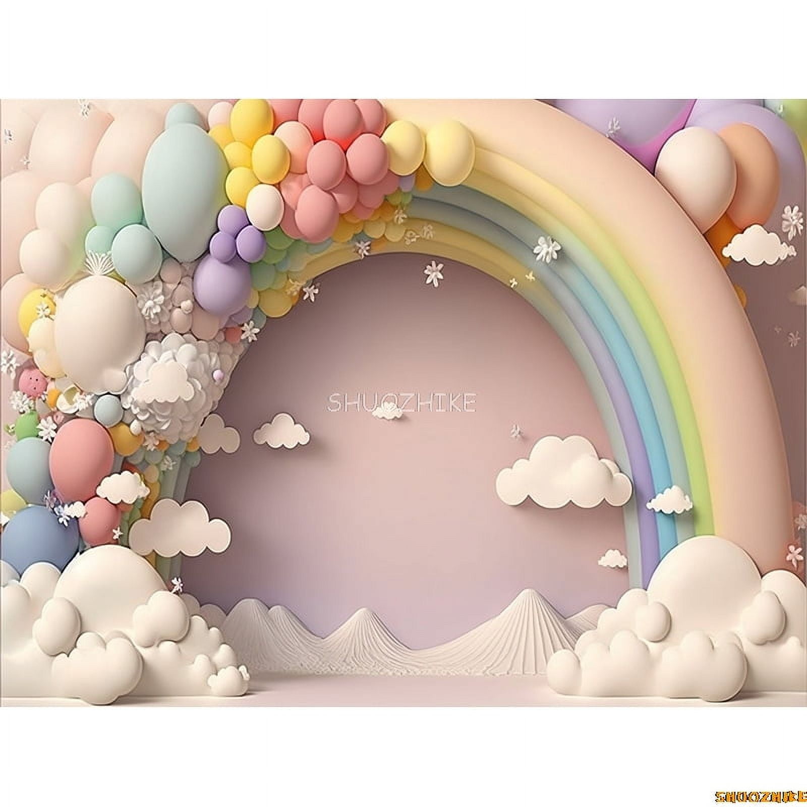 Castle Fairy Tale Candy Balloons Arch Photography Backdrops Props ...