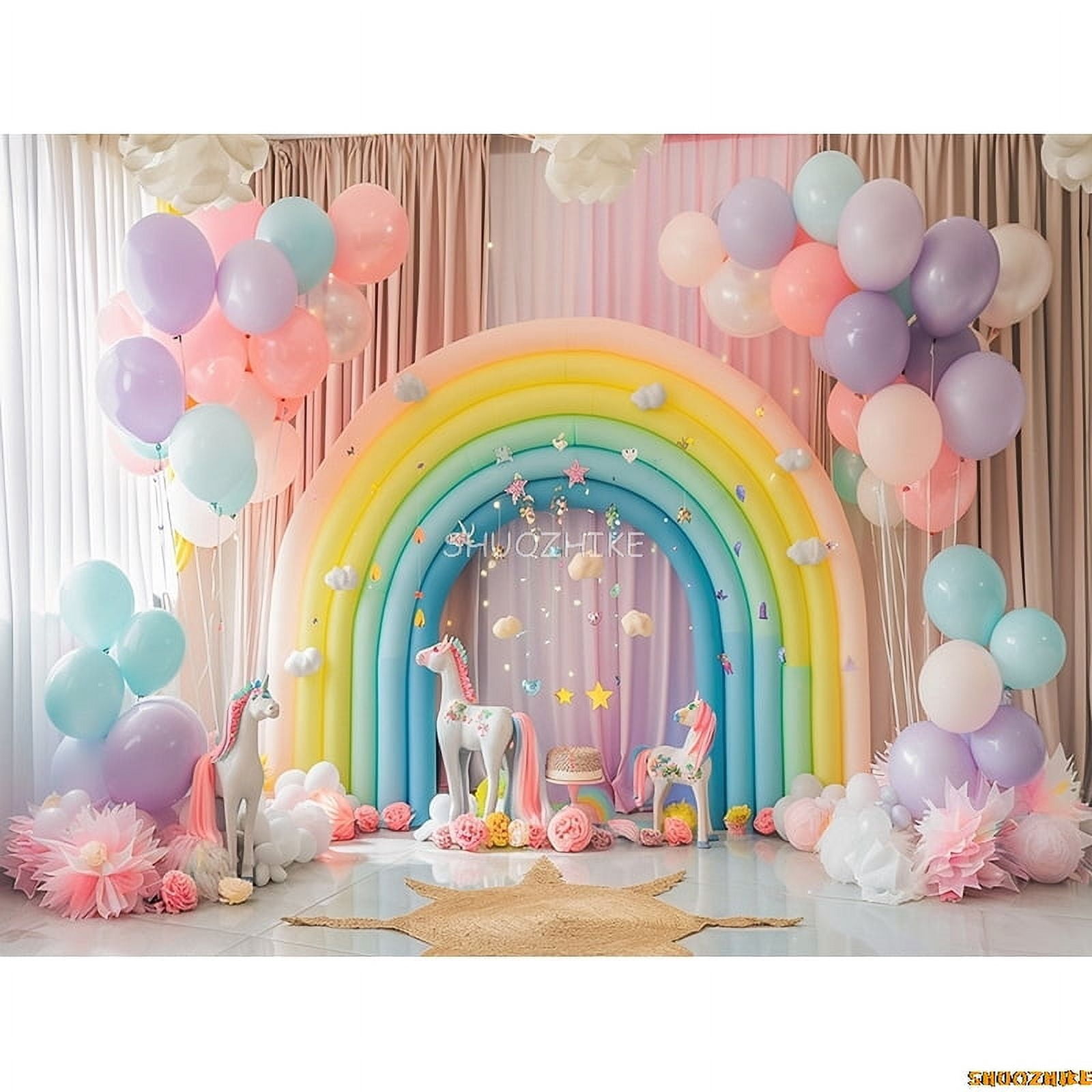 Castle Fairy Tale Candy Balloons Arch Photography Backdrops Props ...
