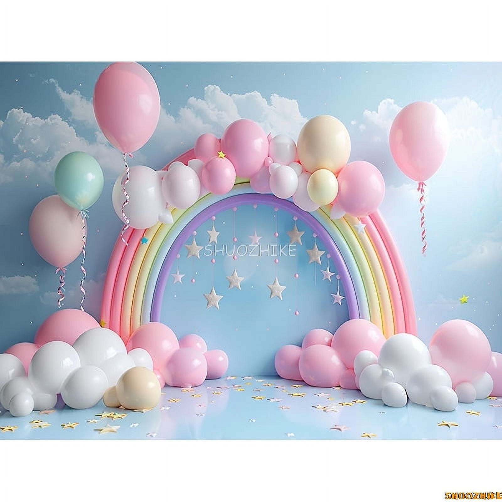 Castle Fairy Tale Candy Balloons Arch Photography Backdrops Props ...