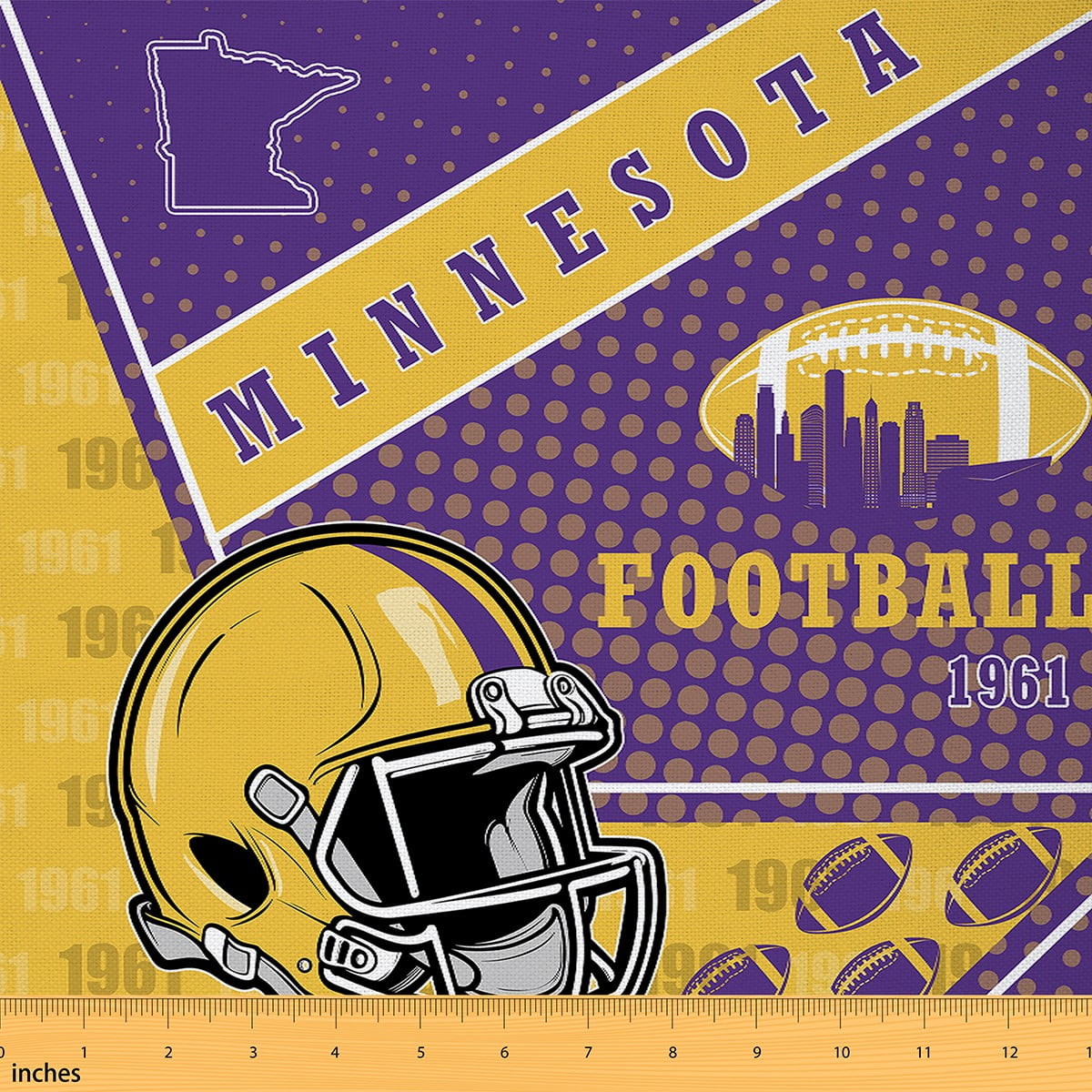 Castle Fairy Teenagers American Football Fabric by the Yard 3 Yards ...