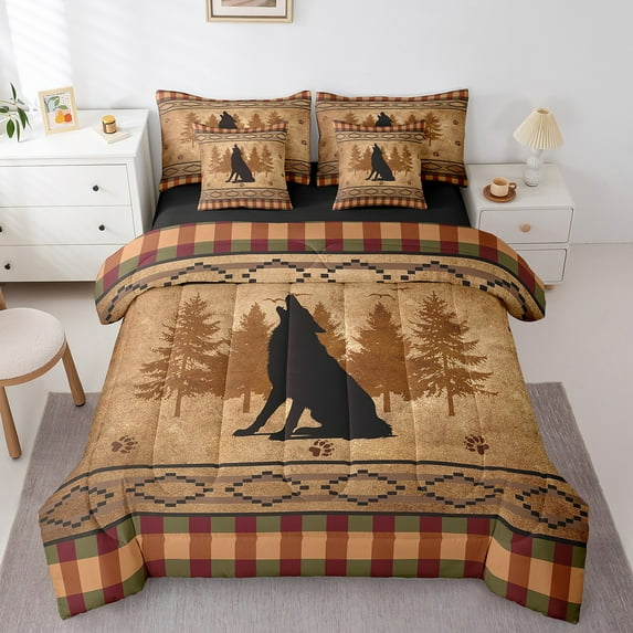 Castle Fairy Teenagers Animal Wolf Bedding Comforter Set,Black Grey ...