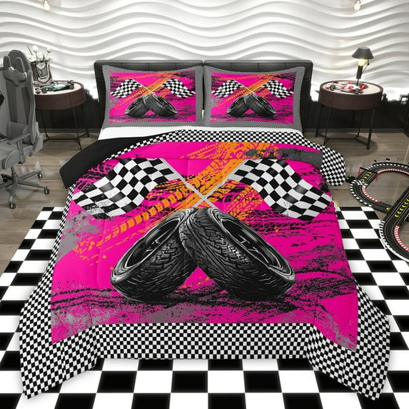 Castle Fairy Teenagers Car Flag Twin Comforter Sets,Vintage Geometric ...