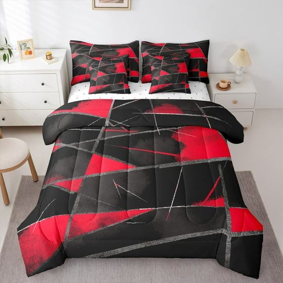 Castle Fairy Teens Abstract Geometric Twin Bedding Sets 7-Piece,Vintage ...