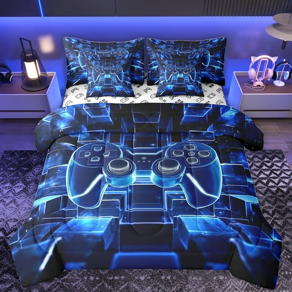 Castle Fairy Teens Boys Girls Video Game Twin Bedding Sets 7-Piece ...