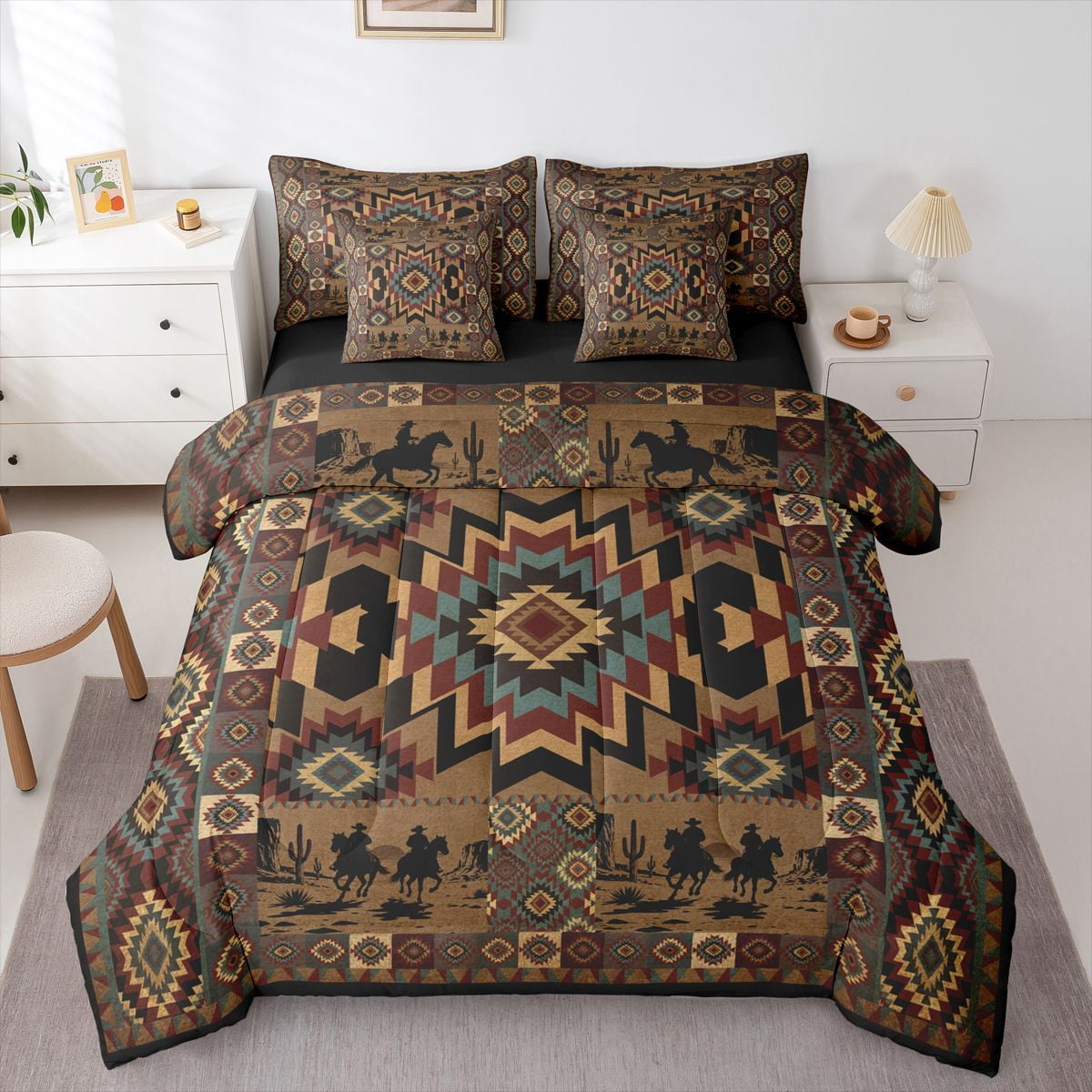 Castle Fairy Teens Boys Girls Western Cowboy Bedding Comforter Set 7 ...