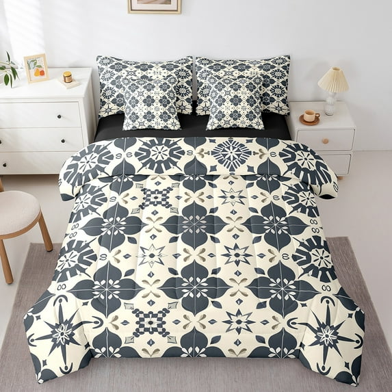 Castle Fairy Teens Female Men Damask Bedding Comforter Set,Flower Queen ...