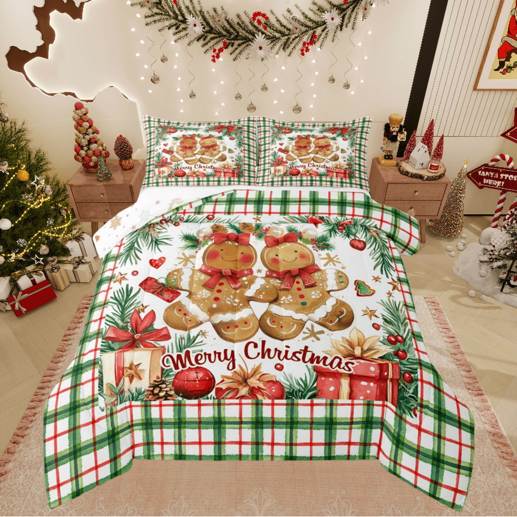 Castle Fairy Teens Gingerbread Man 3-Piece Full Size Comforter Sets ...