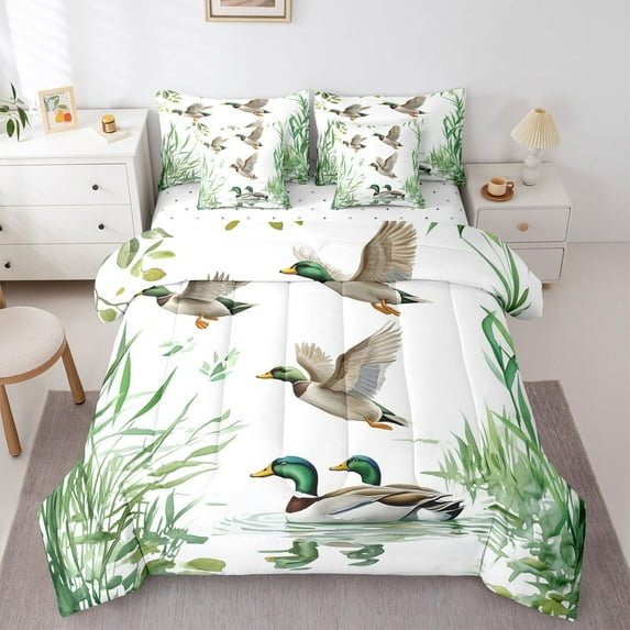 Castle Fairy Teens Mallard Duck Bedding Comforter Set,River House Queen ...