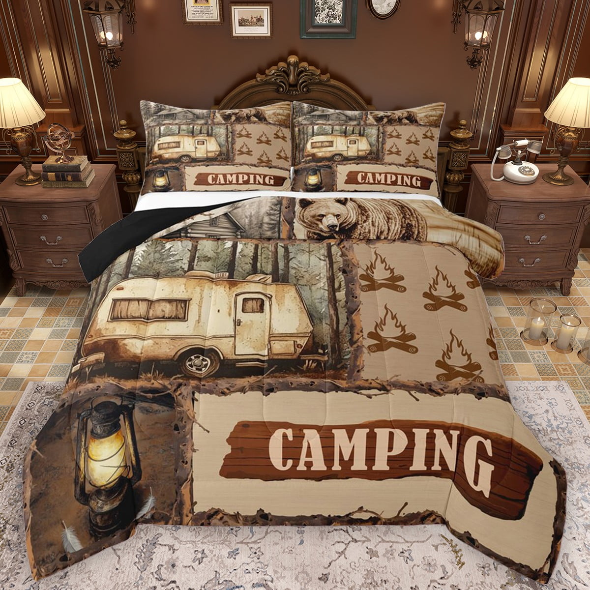 Castle Fairy Teens RV Car Full Size Comforter Sets 3-Piece,Happy ...