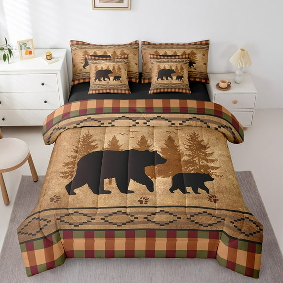 Castle Fairy Teens Safari Bears Bedding Comforter Set,Tribal Aztec ...