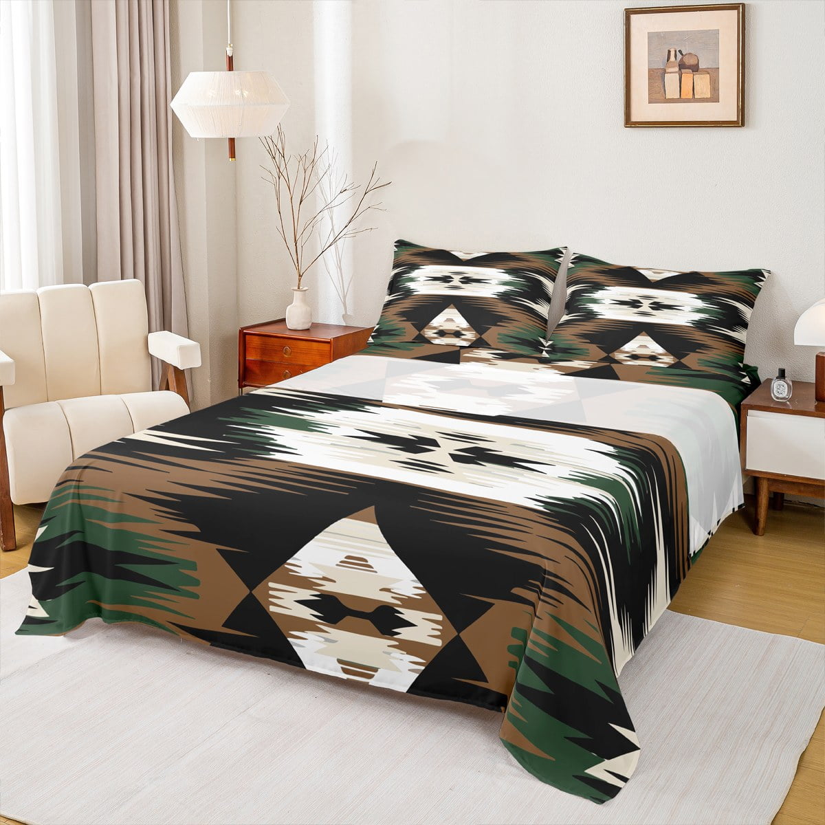 Castle Fairy Teens Tribal Aztec Full Size Sheets,Bohemian Theme Bed ...