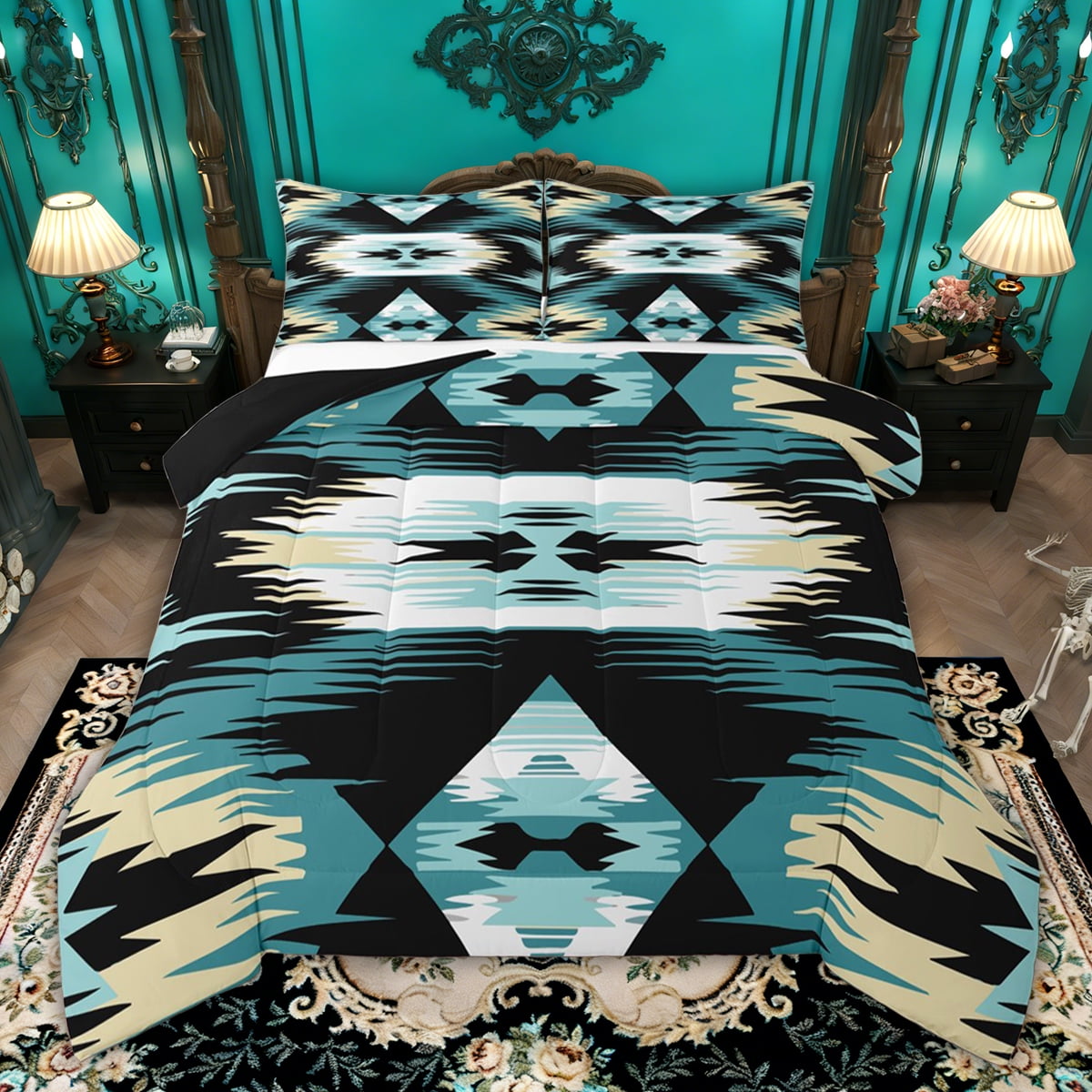 Castle Fairy Teens Tribal Aztec Twin Comforter Sets,Bohemian Theme ...