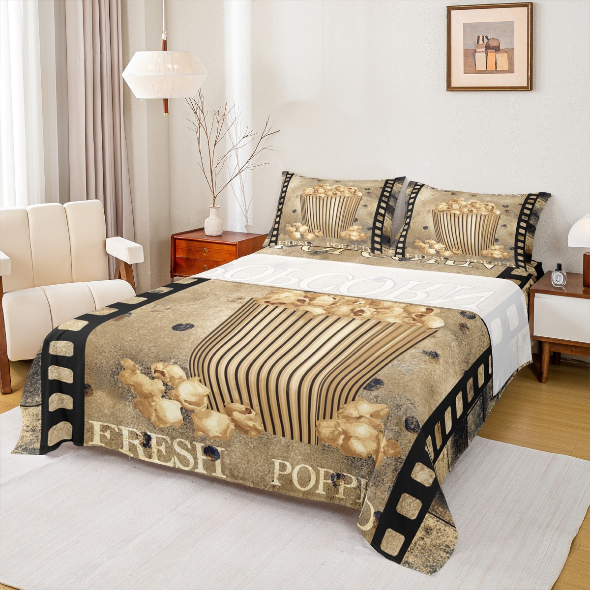 Castle Fairy Teens Vintage Movie Theater 4-Piece Full Size Sheets ...