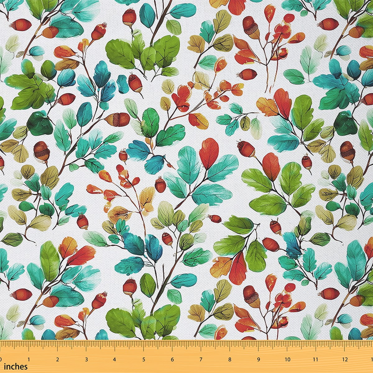 Castle Fairy Tree Leaves Fabric by the Yard 5 Yards for Teens,Botanical ...