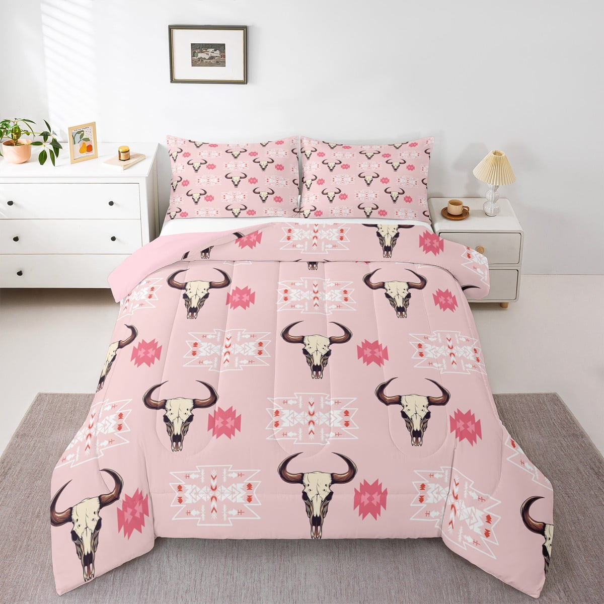 Castle Fairy Tribal Aztec 3pcs King Size Comforter Sets,Bohemian Theme ...