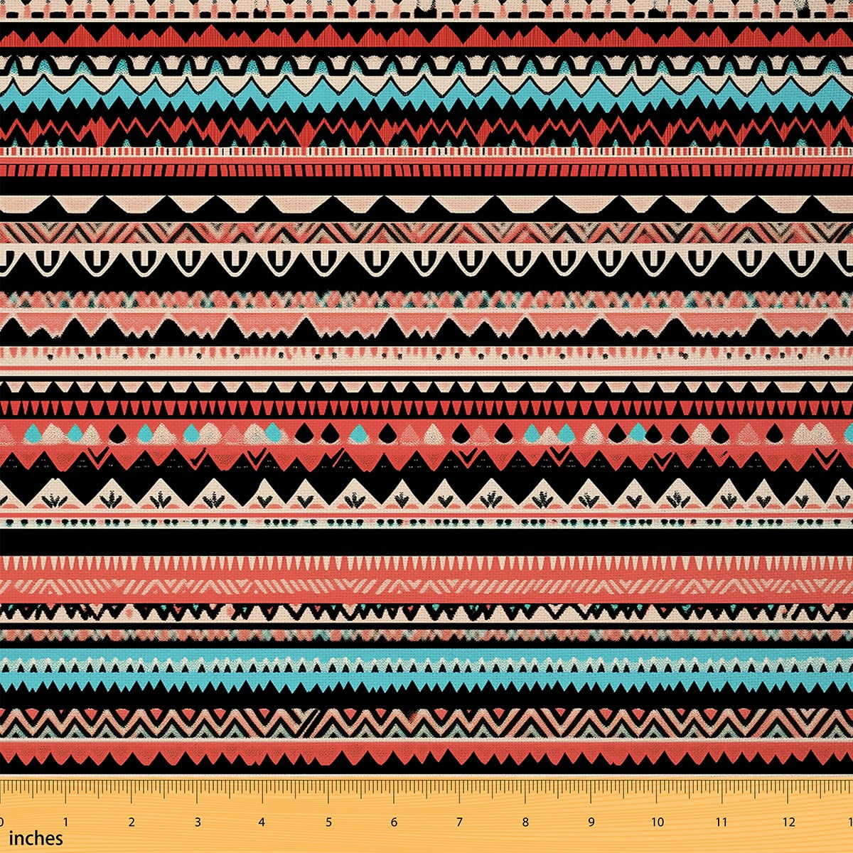Castle Fairy Tribal Aztec Fabric by the Yard 10 Yard,Blue Pink Room ...