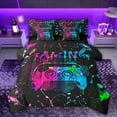 Castle Fairy Video Game Bedding Comforter Set,Abstract Ombre Gamer ...