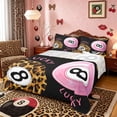 Castle Fairy Vintage Billiards Queen Sheets 4 Pieces, Leopard Print ...